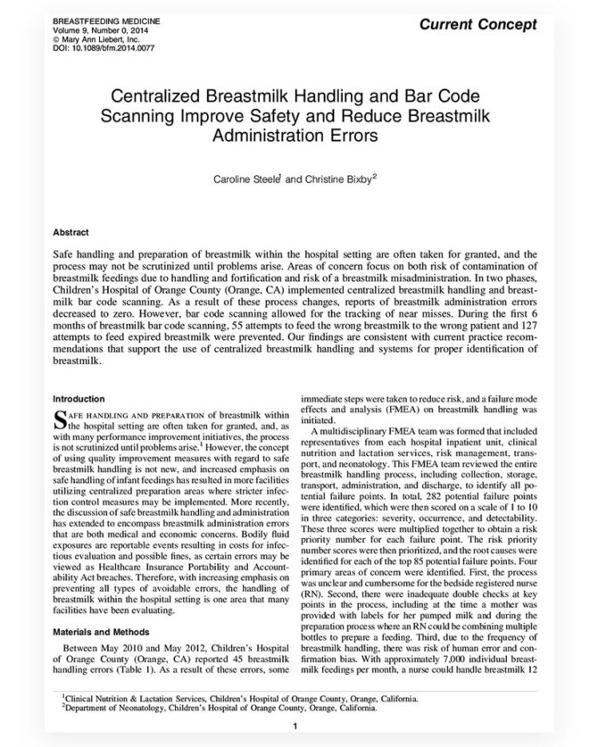 Evidenced-Based Research – Timeless Medical Systems