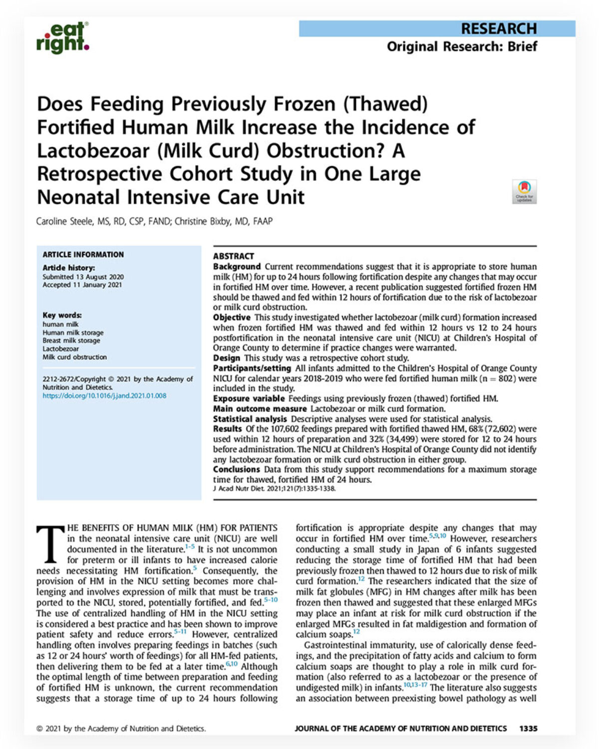 Evidenced-Based Research – Timeless Medical Systems