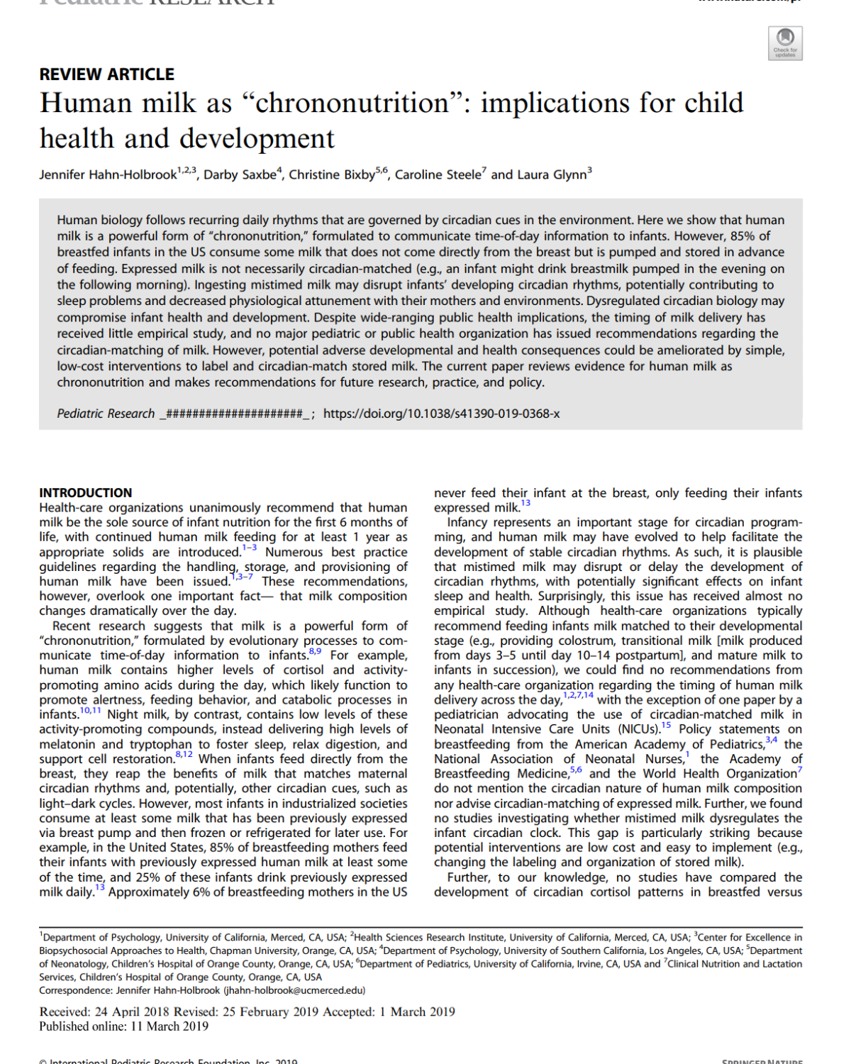 Evidenced-Based Research - Timeless Medical Systems